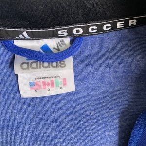 adidas | Jackets & Coats | Adidas Blue Nscaa Soccer Full Zip Retro ...